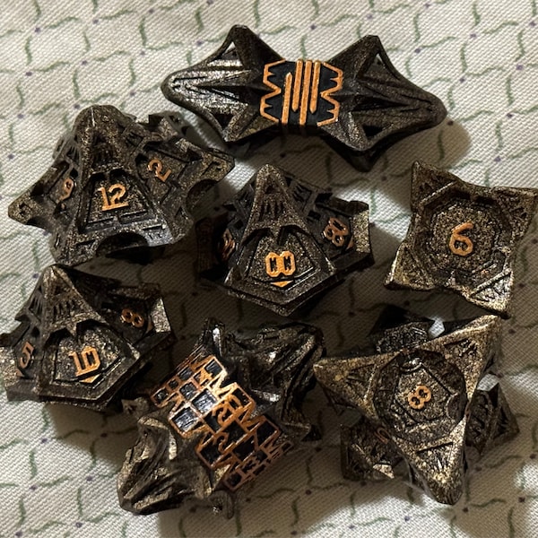 Radiant Relic Polyhedral Dice Set A (full) | Dungeons and Dragons | DND ...