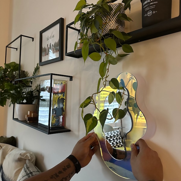 Medium Wiggly Life Reflector- Wavy Acrylic Mirror Wiggly Mirror ...
