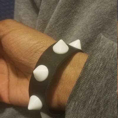 Bowsette Choker Bracelets Bowsette Choker Spiked Choker Spiked Bracelet ...