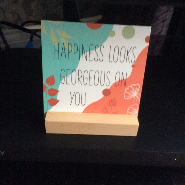 Affirmation Cards Positivity Cards With Wooden Stand, Positive ...