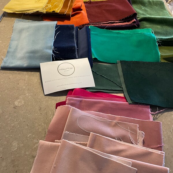 Velvet Fabric Remnants // Velvet Fabric Scraps // Fabric Remnants ...