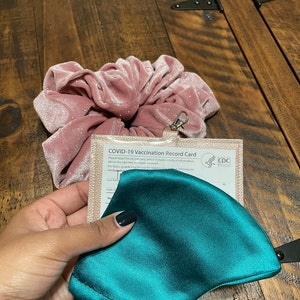 Teal Face Mask, Emerald Teal Satin Fabric Face Mask With Adjustable Ear ...