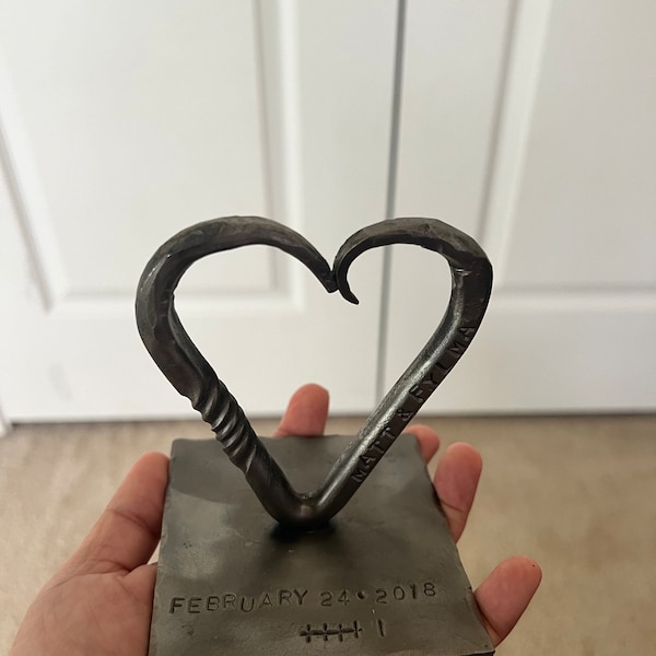 6th Anniversary Gift, Hand Forged Iron, Iron Gift for Her, Beautiful ...