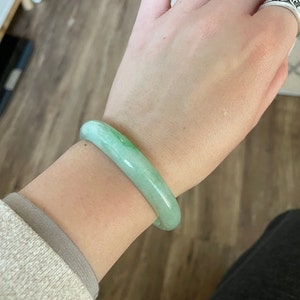 Albite Jadeite Jade Bangle Bracelet 56.7mm True Lavender | Etsy