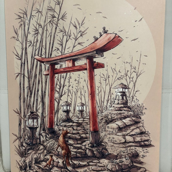 Spirit of the Forest FOREX (foamex) Print of a Black and White ...