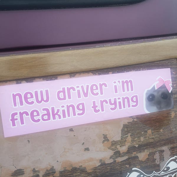 Mom Said It's My Turn to Merge Bumper Sticker, Silly Genz Z Meme ...