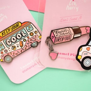 Keep Your Cool Enamel Pin Ice Cream Van Pin Mental Health Pin Heatwave ...