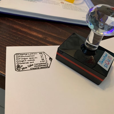 Custom Checklist Stamps,personalized Teacher Stamp Pre-inked Stamp ...