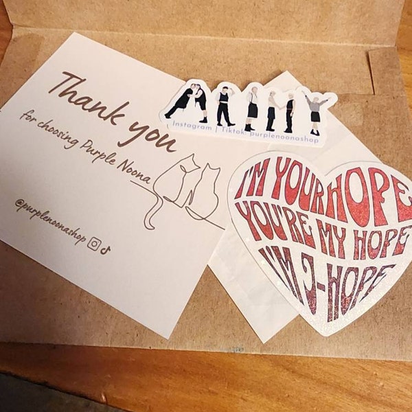 Hobi MONA Llsa Sticker, Jhope Sparkling Vinyl Stickers, Sweet Dreams ...