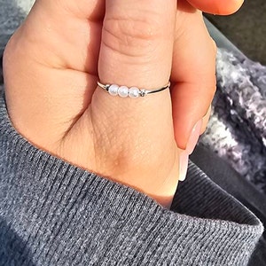 Anxiety/ ADHD Ring, Double Layer Worry Ring, Silver Plated Fidget Ring ...