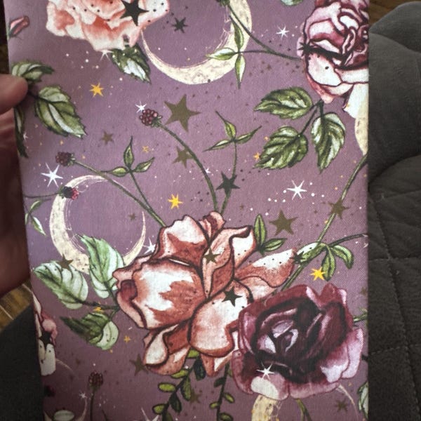 Reversible Book Cover Adjustable Bible Pouch Reusable Fabric Dust ...