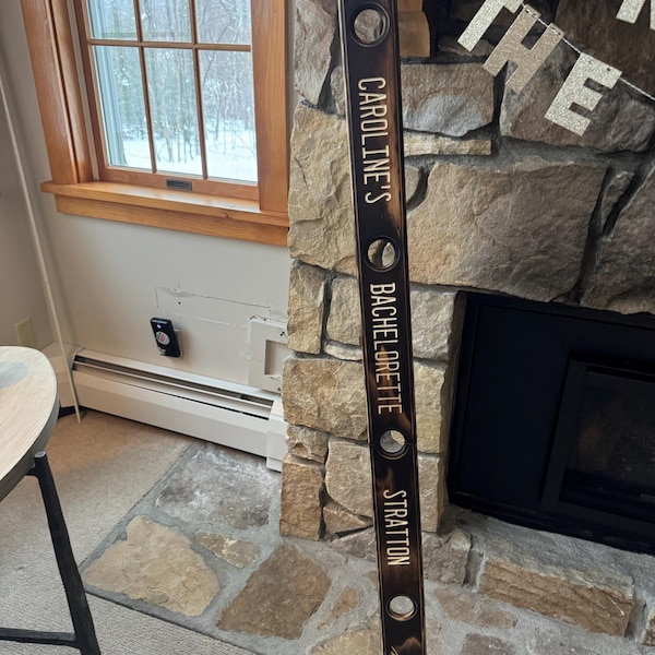 Luxury Custom Shot Ski, Personalized High-end Wedding Gift, Handcrafted ...