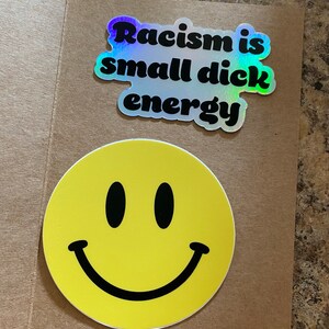 Holographic Anti Racism Sticker | Etsy