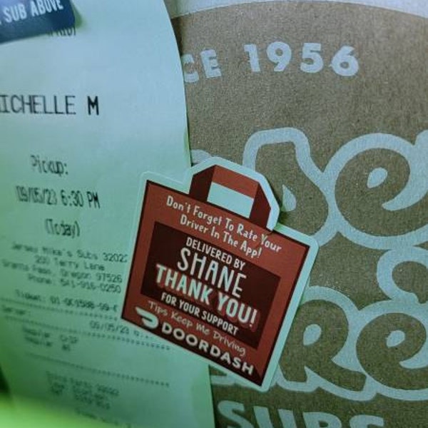 Personalized Uber Eats Labels Delivery Circle Stickers Food Delivery - Etsy