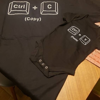 Copy Paste Shirt Set Father and Baby Matching Shirts Copy and Paste ...