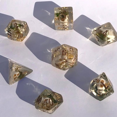 HEADHUNTER Dnd Dice Set for Dungeons and Dragons Ttrpg, SKULL Dice ...
