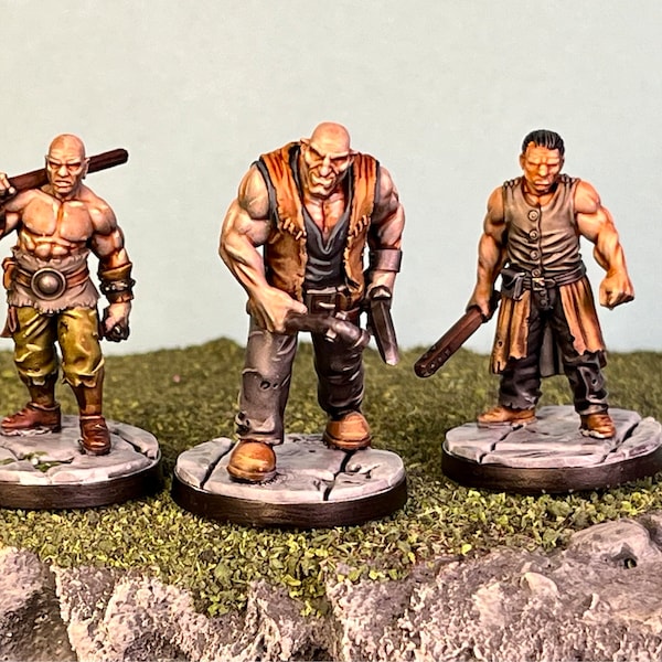 Thugs 3D Printed Resin Miniature | Tabletop Role Playing | Dungeons and ...
