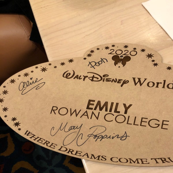 UNOFFICIAL Personalized Wooden Disney Disneyworld / Disneyland ...