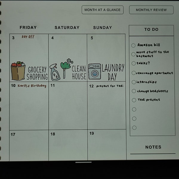 EVERYDAY Digital Stickers,goodnotes Stickers, Pre-cropped Digital ...