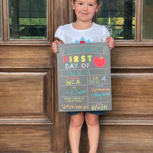 Reusable 2-in-1 First & Last Day of School Sign First Day of - Etsy