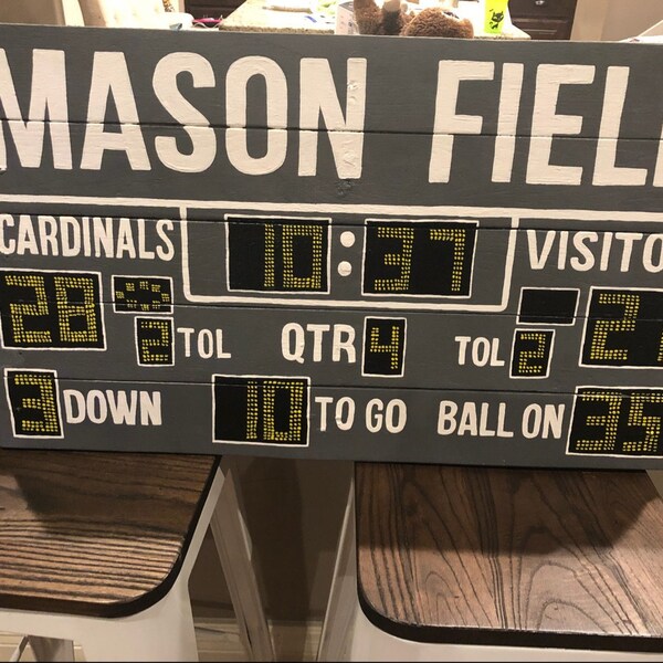 Football Scoreboard All Sizes Personalized Sports-themed Room & Nursery ...