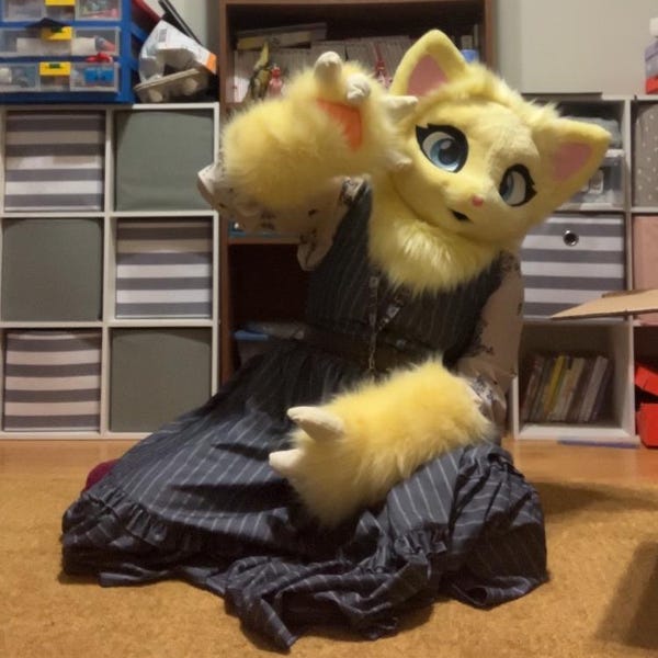 Premade Steampunk Wolf Fursuit Mini Partial - Etsy