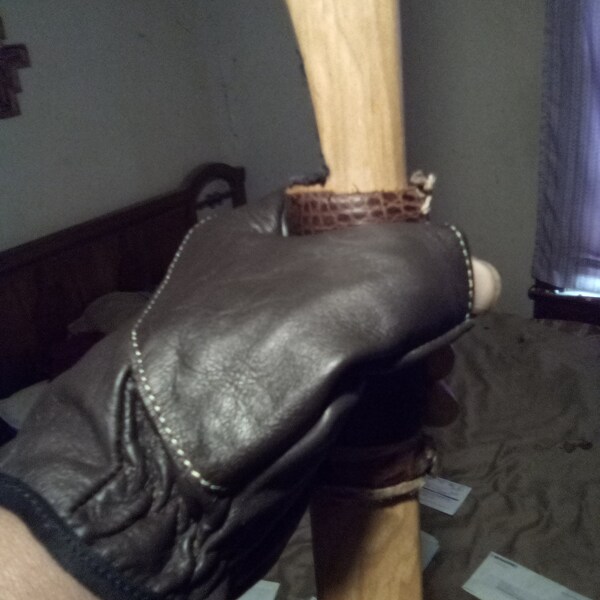 Traditional Archery,hunting Indoor Outdoor Shooting Leather Longbow, Recurve Bow Stringer Tip ...