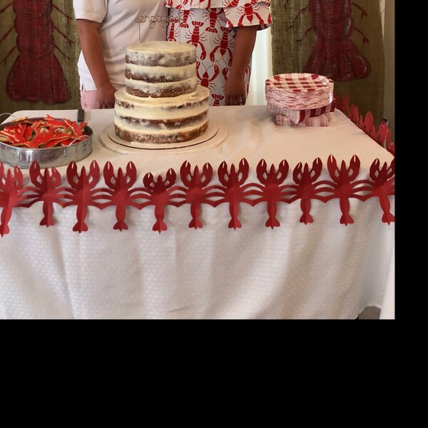 Crawfish Boil Party Banner, Creole Themed Banner, Creole Crawfish Food ...