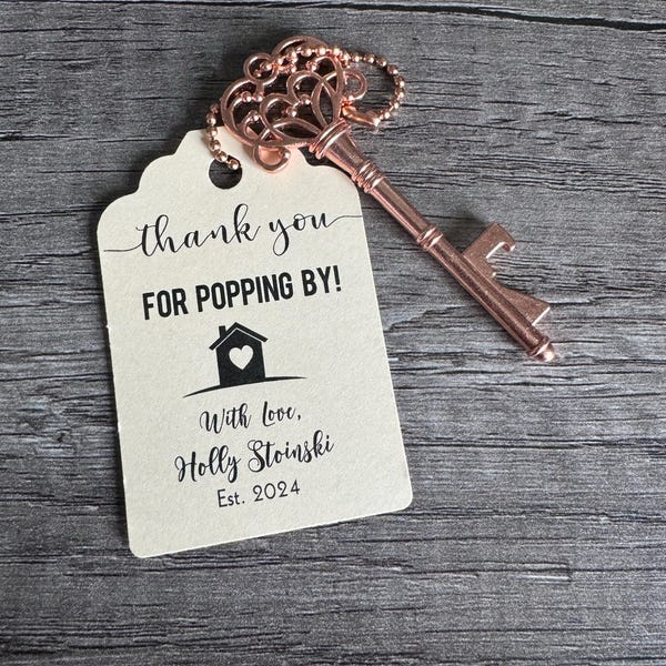 Key Bottle Openers AND Tags, Housewarming Party, Skeleton Key Favors ...