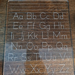 Acrylic ABC Dry Erase Letter Tracing Board Kids Homeschool Alphabet SVG ...