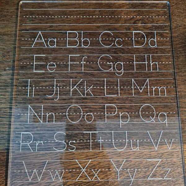 Acrylic ABC Dry Erase Letter Tracing Board Kids Homeschool - Alphabet ...