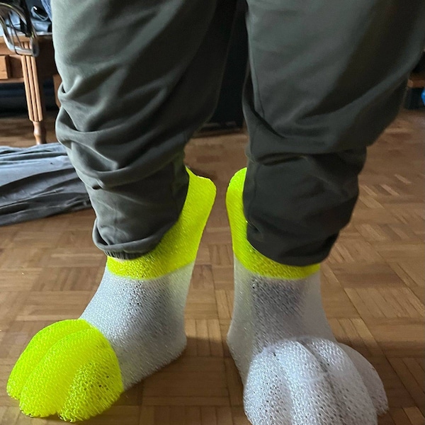 TPU 3D Printed Dragon Fursuit Feetpaws Base (3 Toes) - Digitigrade ...