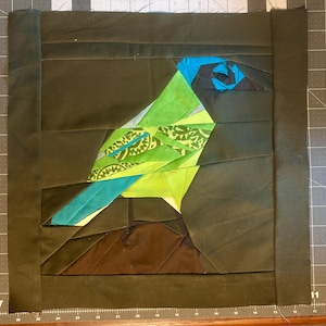 Blue Jay Fpp--backyard Birds Series--paper Piecing Quilt Block Pattern ...
