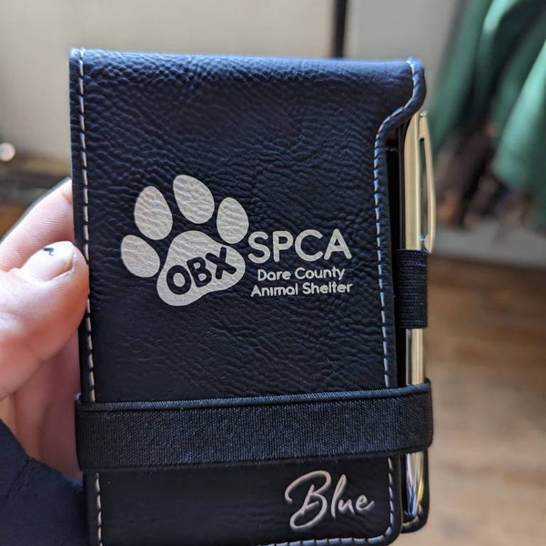 Personalized Mini Notepad With Pen Custom 3 1/4" X 4 3/4" Rawhide ...