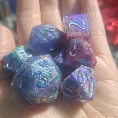 Channel Divinity 7 Piece D&D Dice Set - Etsy