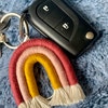Macrame Rainbow Keyring 12 Colours - Etsy