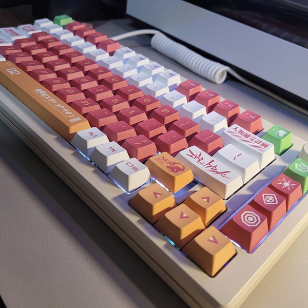 Eva Unit-02 Keycap Set, Cherry Profile, PBT, Cherry MX Stem, Dye-sub ...