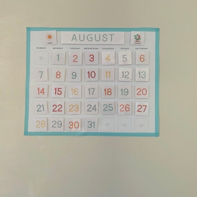 Pocket Calendar Inserts Classroom Decor Editable Months, Days, Seasons ...