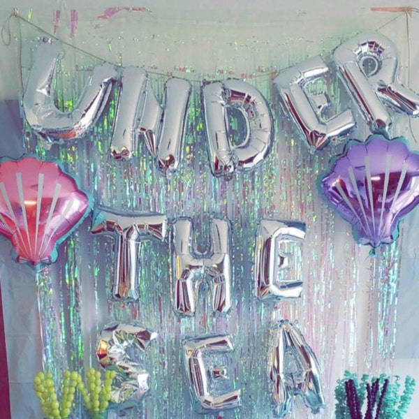 Seashell Balloon 16" Mermaid Birthday Oneder the Sea, Seashell Balloon ...