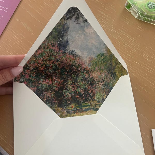 Vintage Oak Tree Envelope Liner, Download and Print, Printable, Classic ...