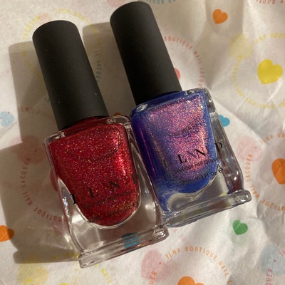 Stopping Traffic Fire Engine Red Holographic Nail Polish - Etsy