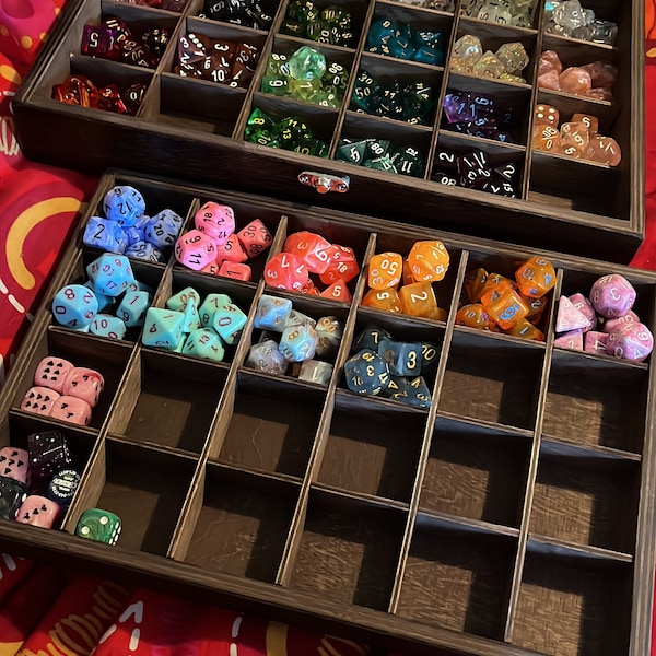 Collection_ Display Box / 48 Compartment Box / Dark Brown Collection ...