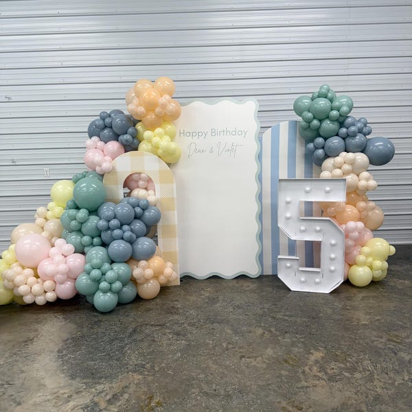 Custom Backdrop, Babyshower Backdrops, Pastel Backdrops With Stands ...