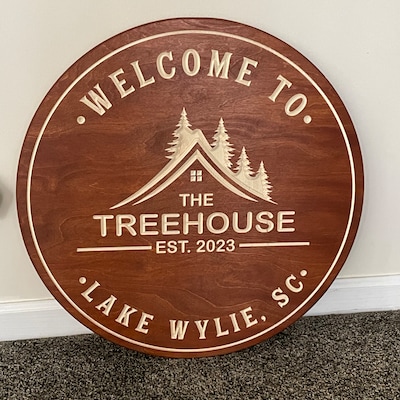 Fireside Sign, Antlers Sign, Personalized Signs, Carved Sign ...