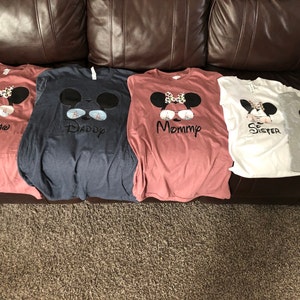 Custom Disney Family T-shirt Disney Family Matching T-shirts - Etsy