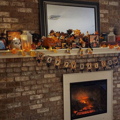 Halloween Banner, Vintage Halloween Decor, Vintage Halloween Garland ...