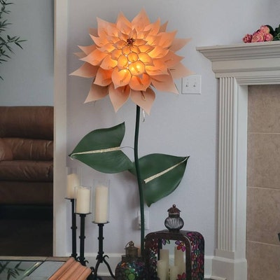 Flowers Lamp Giant Floor Lamp Giant Led Flowers Night Lamp - Etsy