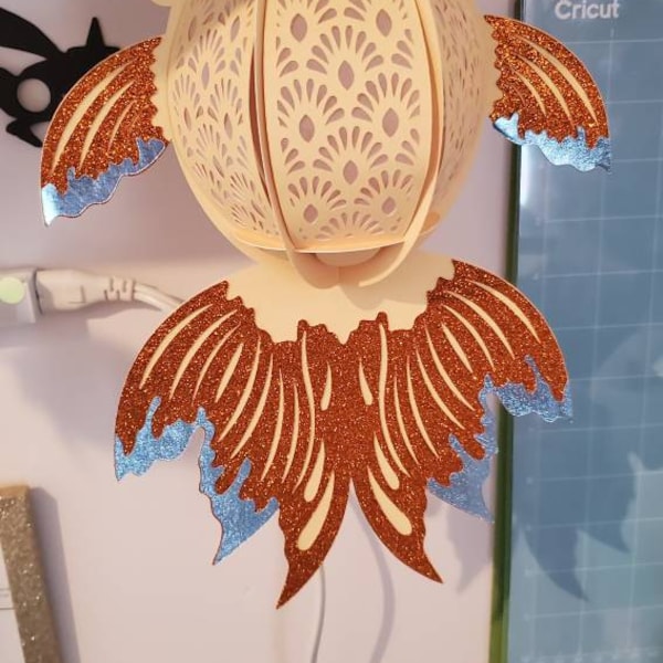 Set 2 Fish Lantern SVG - Goldfish Lantern Paper Cut - DIY Fish Paper ...