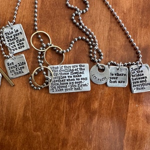 Itty Bitty Jewelry Periodic Table Element Necklace Hand Stamped ...