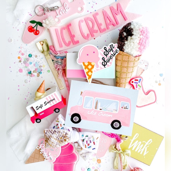 Personalized Ice Cream Cone Tags / Gift Tags/ Basket Tags - Etsy